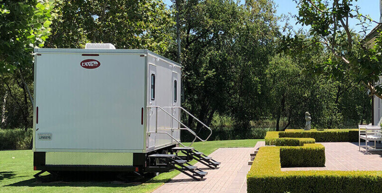 Luxury Mobile Restroom Trailers for Wedding & Special Event